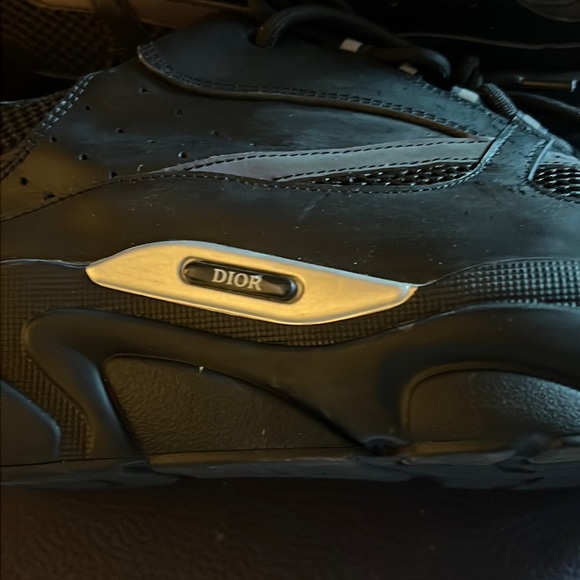 Dior | Shoes | Men Christian Dior All Black Tennis Shoes Size 1 They ...